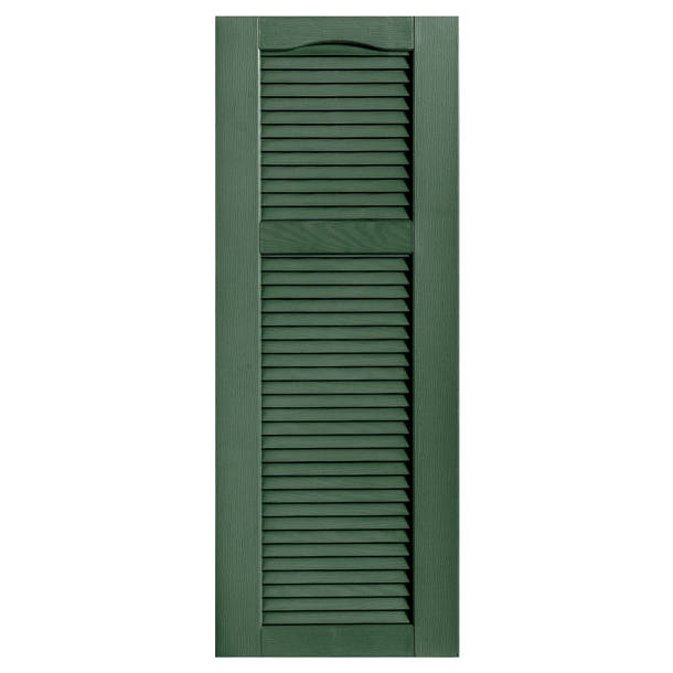 Alpha Shutters Cathedral Top Combination Shutters Pair & Reviews | Wayfair